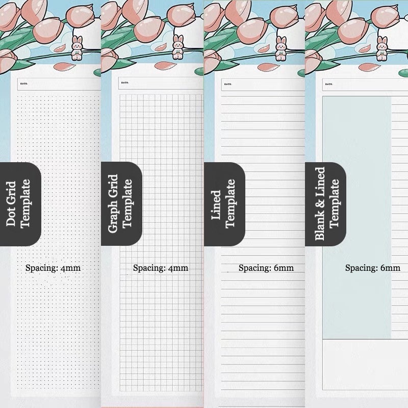 Colourful Floral Digital Note Paper Templates | Digital Cornell Notes ...