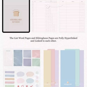 Vocabulary & Grammar Digital Notebook With Digital Stickers and Word ...