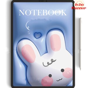3D Digital Notebook Cover | Cute Notebook Covers | Cartoon Notability ...