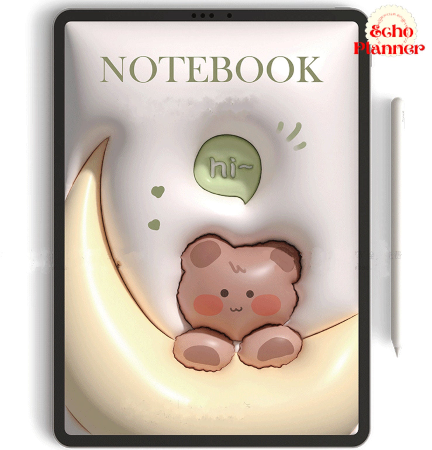 3D Digital Notebook Cover Cute Notebook Covers Cartoon - Etsy