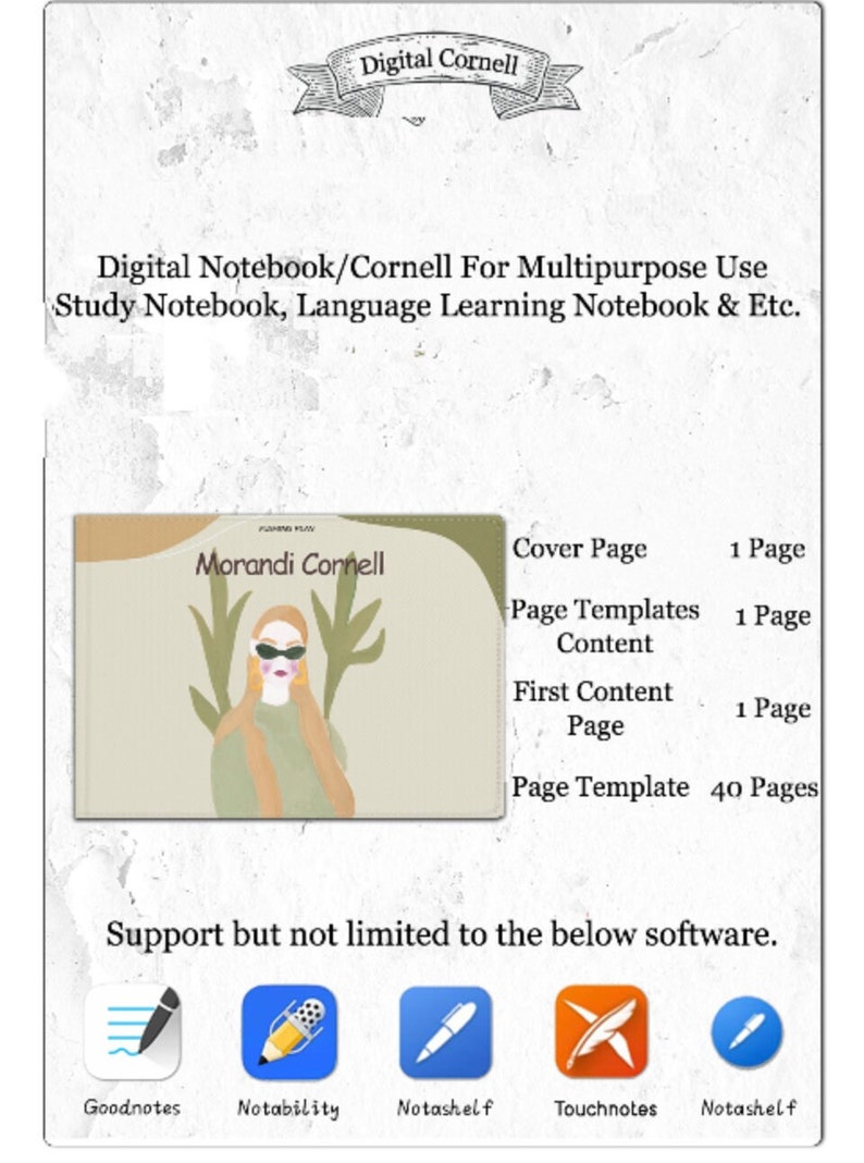 Vocabulary Digital Notebook | Digital Language Study Notebook in PDF ...