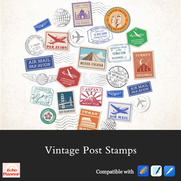 Stamp Stickers - Etsy