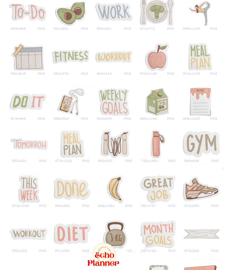 Daily Life Cute Digital Stickers for Digital Planner Goodnotes ...