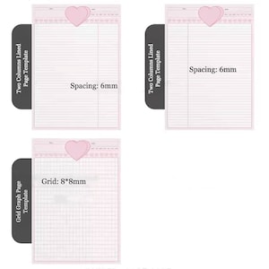 Cute Digital Page Templates for Note-taking Apps | Printable Notepaper ...