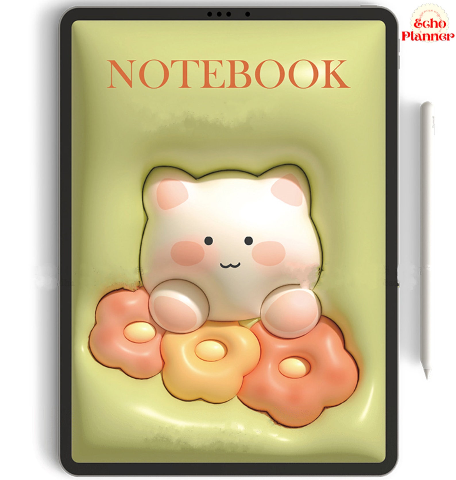 3D Digital Notebook Cover Cute Notebook Covers Cartoon - Etsy