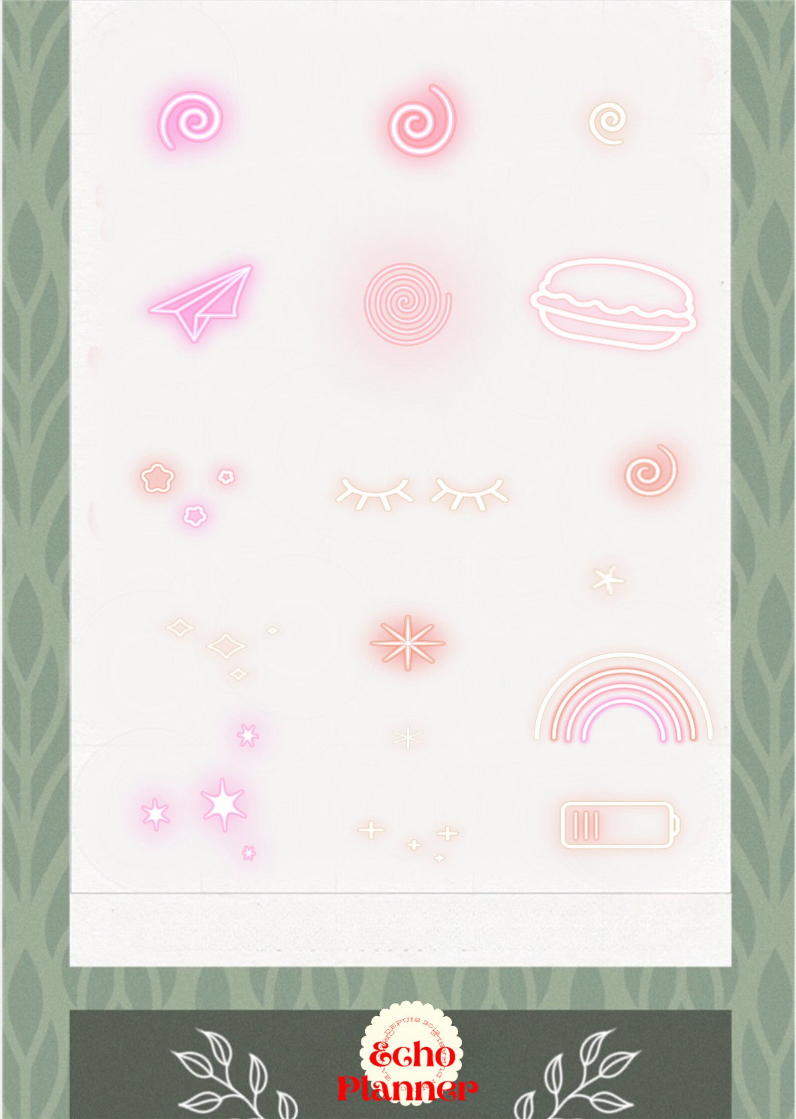 80s Retro Neon Digital Stickers: Goodnotes Planner PNG (42 Stickers) - Etsy