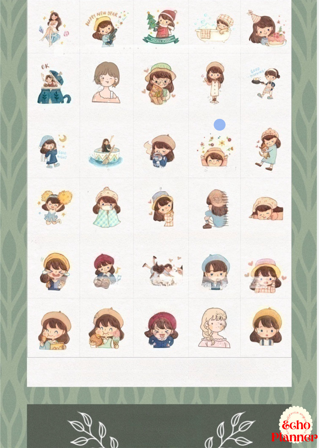 Cute Cartoon Girl Digital Stickers Pack, Notability Goodnotes Stickers ...