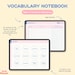 Language Learning Planner and Notebook | Grammar Digital Notebook ...