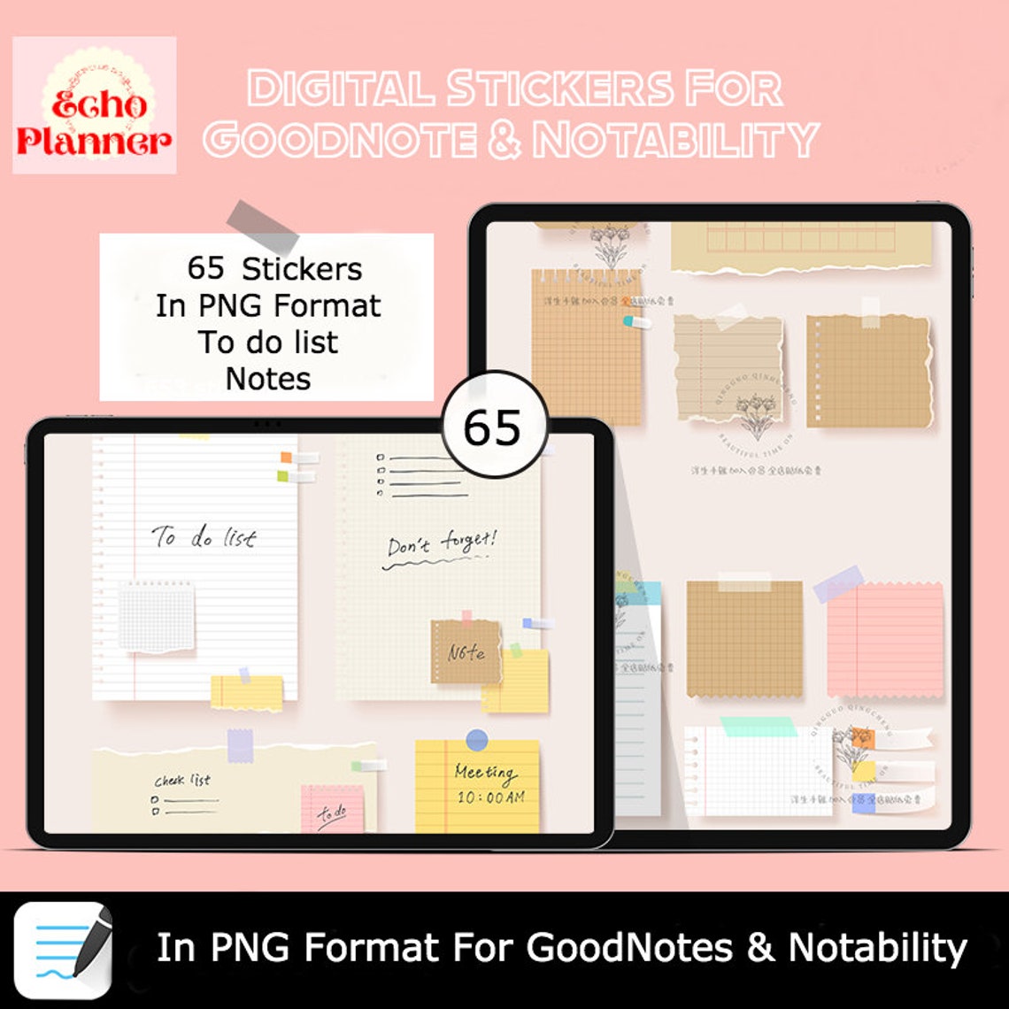 Digital Sticker Book for Goodnotes PNG Files of Digital - Etsy