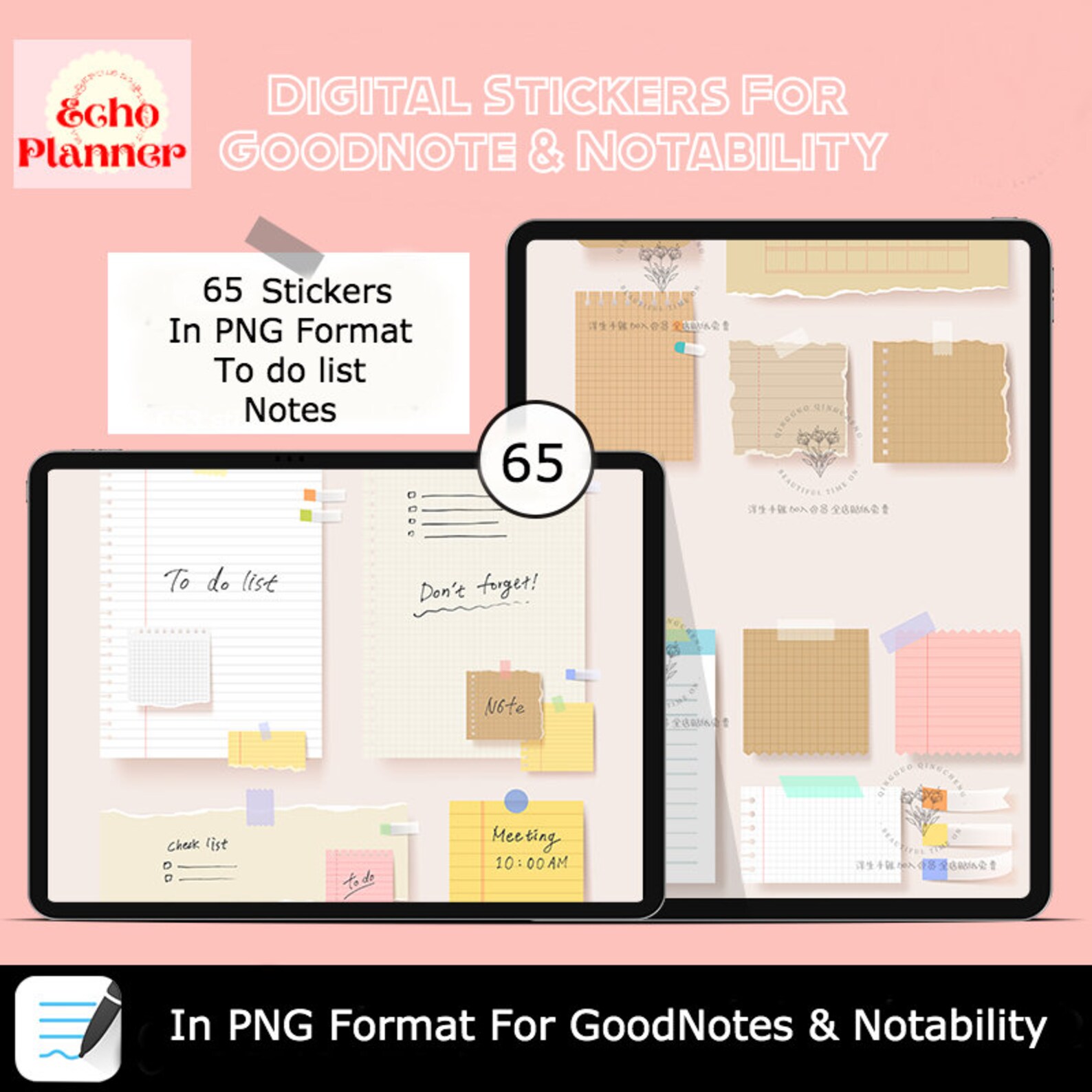 Digital Sticker Book for Goodnotes PNG Files of Digital - Etsy
