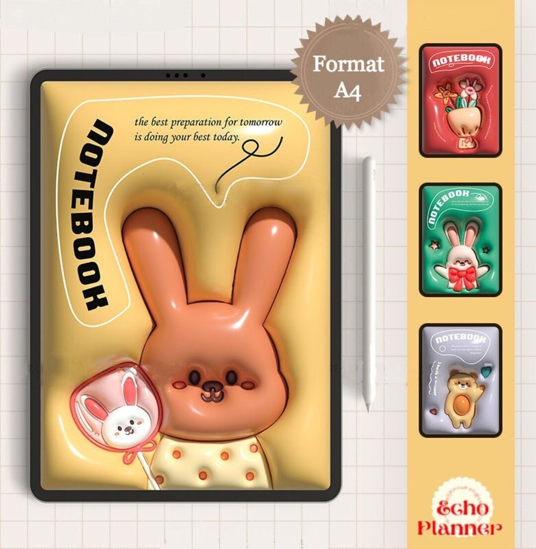 3D Digital Notebook Covers | Goodnotes Covers | 10 Notability Covers ...