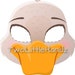Duck Printable Mask Animal Masks for Kids Party Printable Coloring Page ...