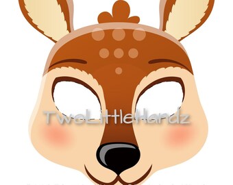 Squirrel Printable Mask Animal Masks for Kids Party | Etsy