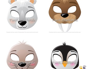 Arctic Animal Baby Shower Supplies/decor/decorations, Costume/masks for ...