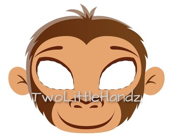 Printable Monkey Mask - Etsy
