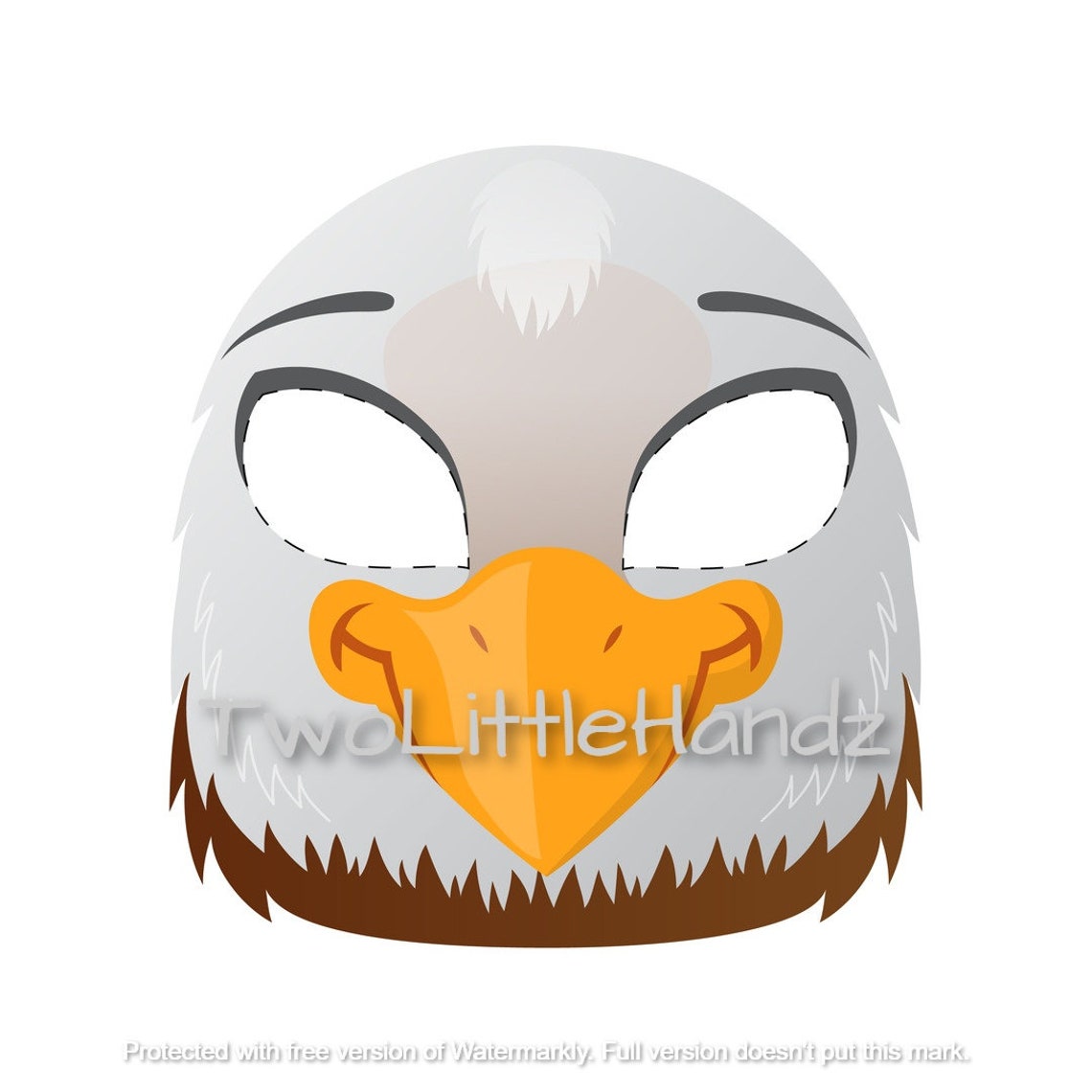 Eagle Printable Mask Animal Masks for Kids Party Printable Coloring ...