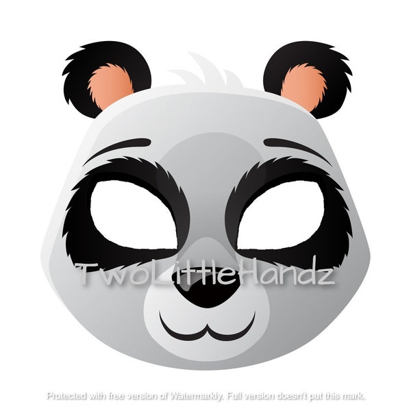 Printable Panda Mask - Etsy