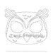 Owl Printable Mask Animal Masks for Kids Party Printable Coloring Page ...