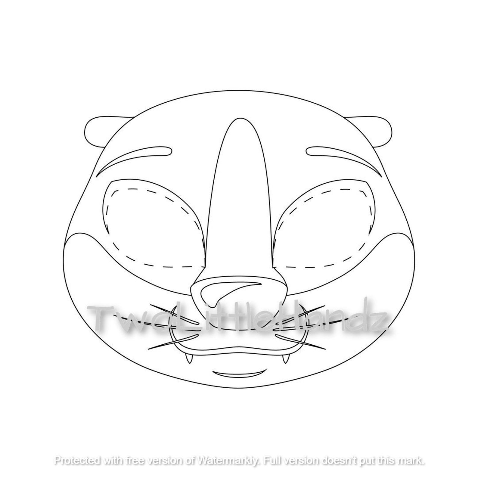 Otter Printable Mask Animal Masks for Kids Party Printable - Etsy