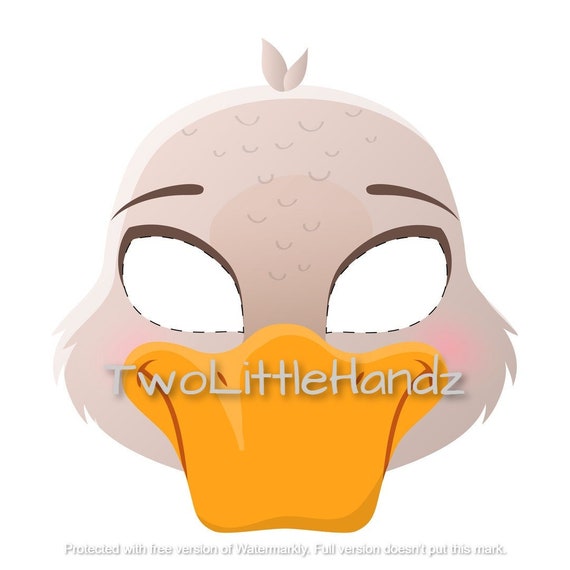 Duck Printable Mask Animal Masks for Kids Party Printable - Etsy