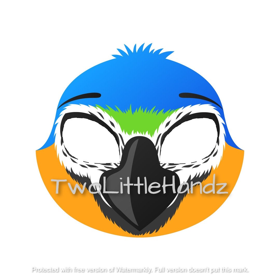 Parrot Printable Mask Animal Masks for Kids Party Printable Coloring ...