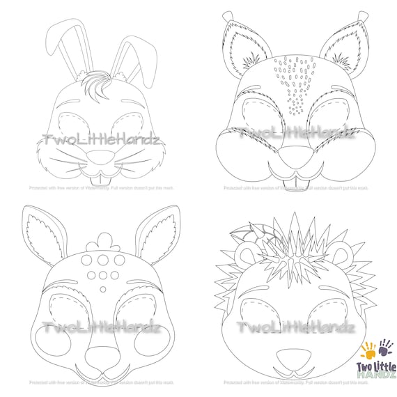 Squirrel Mask Template Printable