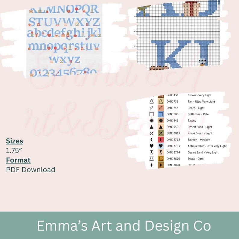 Valentine Cross Stitch Alphabet Pattern PDF - Etsy UK