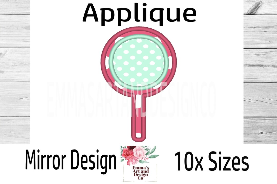 Mirror Machine Embroidery Design, Makeup Machine Embroidery Design ...