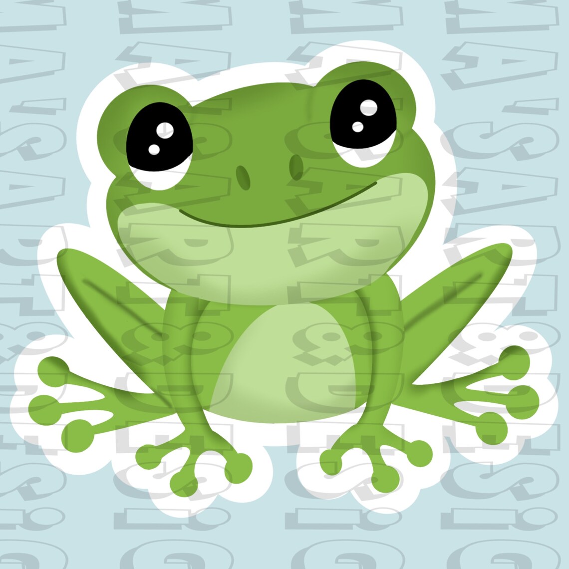 Frog Stickers Printable Frog Sticker Download Frog Sticker | Etsy