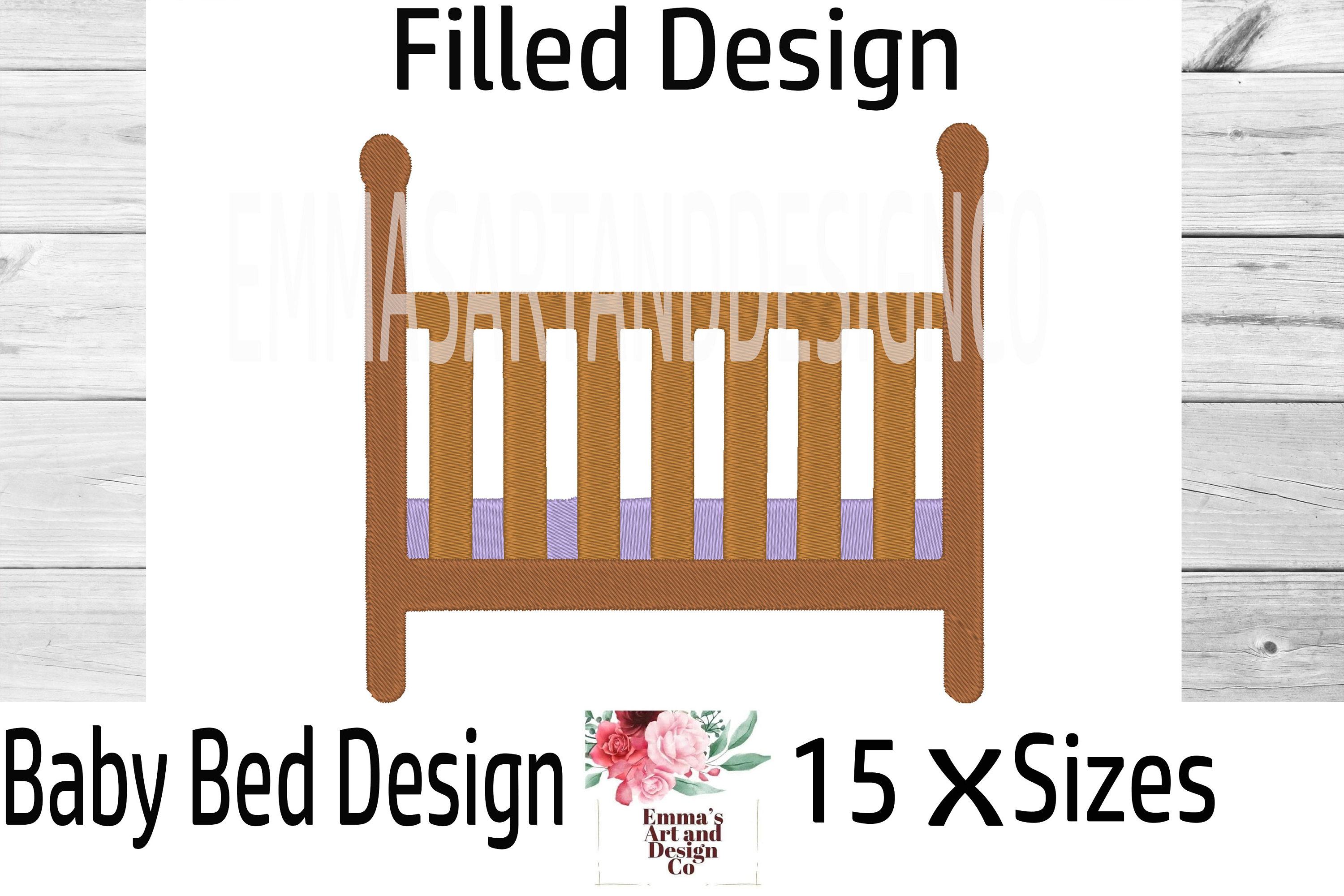 Cot Machine Embroidery Design Machine Embroidery Cot Design - Etsy