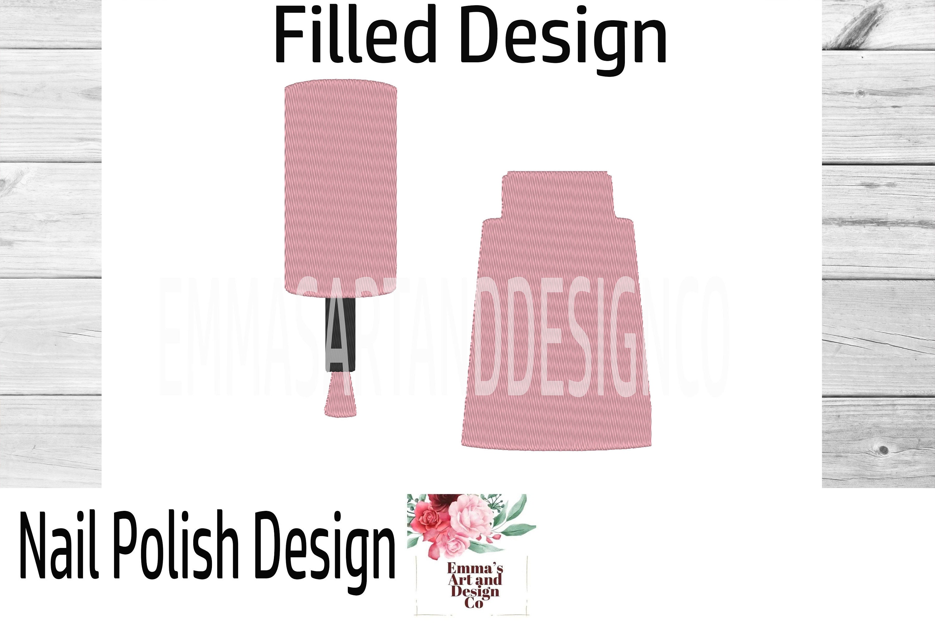 Nail Polish Machine Embroidery Design Nail Varnish Machine - Etsy