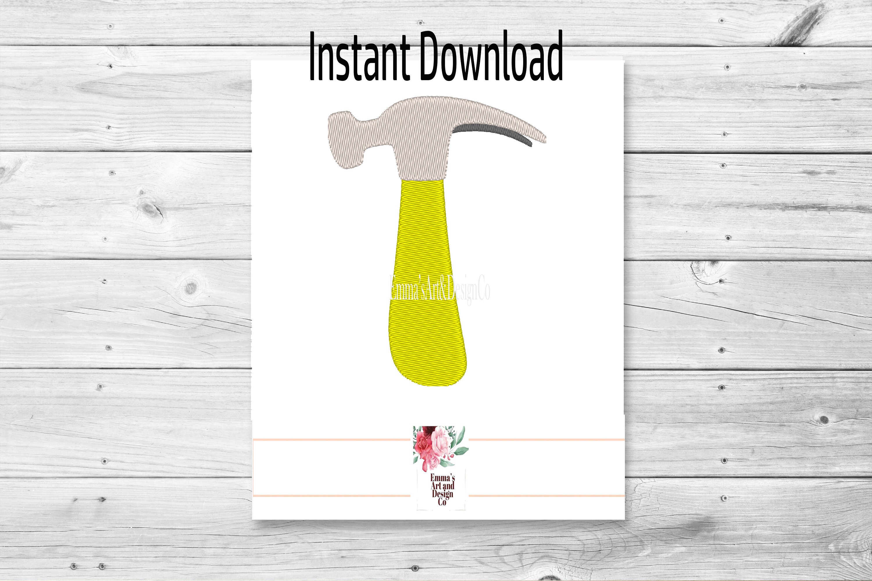 Machine Embroidery Hammer Design Tool Embroidery Design - Etsy