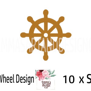 Ships Wheel Machine Embroidery Design, Pirate Ship Embroidery Designs ...
