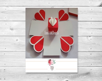 Pop-up Box Card SVG Cutting Template Only - Etsy