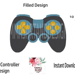 Video Game Controller Embroidery Design, Mini Game Controller, Machine ...