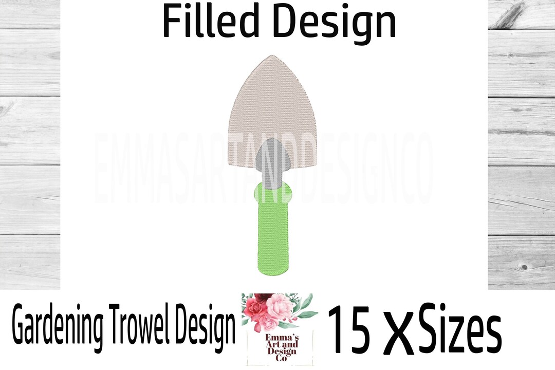 Gardening Trowel Machine Embroidery Design, Machine Embroidery ...