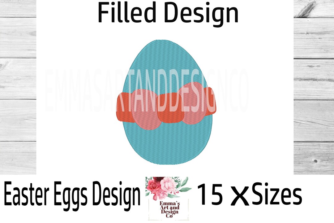 Easter Egg Machine Embroidery Design, Machine Embroidery Easter Egg Design, Easter Egg Design ...