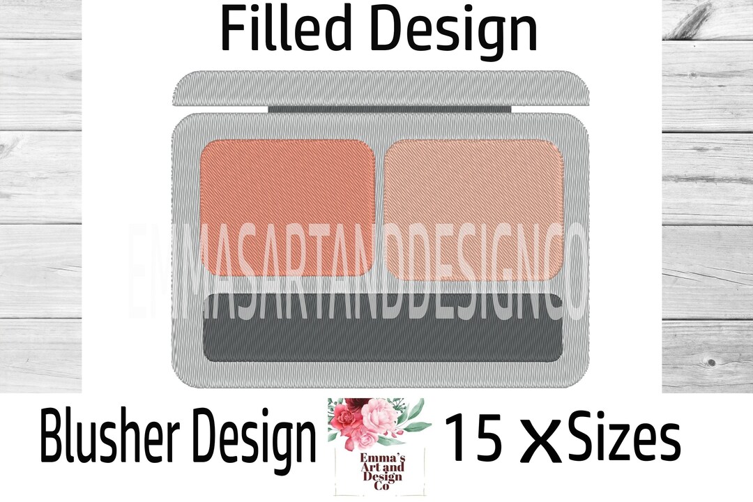 Blusher Machine Embroidery Design, Makeup Machine Embroidery Design ...