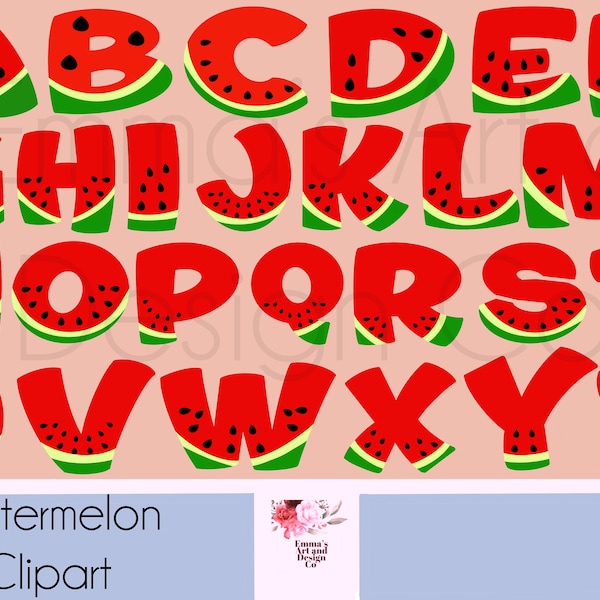 Alphabet Clipart - Etsy UK