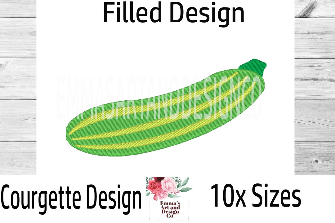 Courgette Machine Embroidery Design, Machine Embroidery Courgette ...