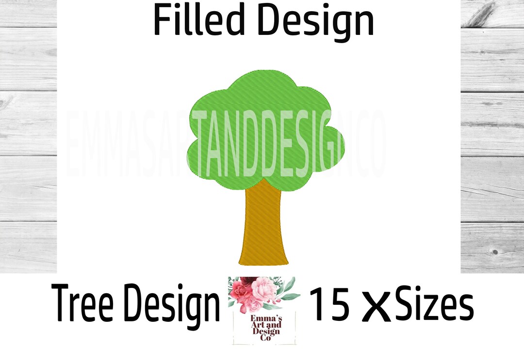 Tree Machine Embroidery Design, Machine Embroidery Tree Design, Tree ...