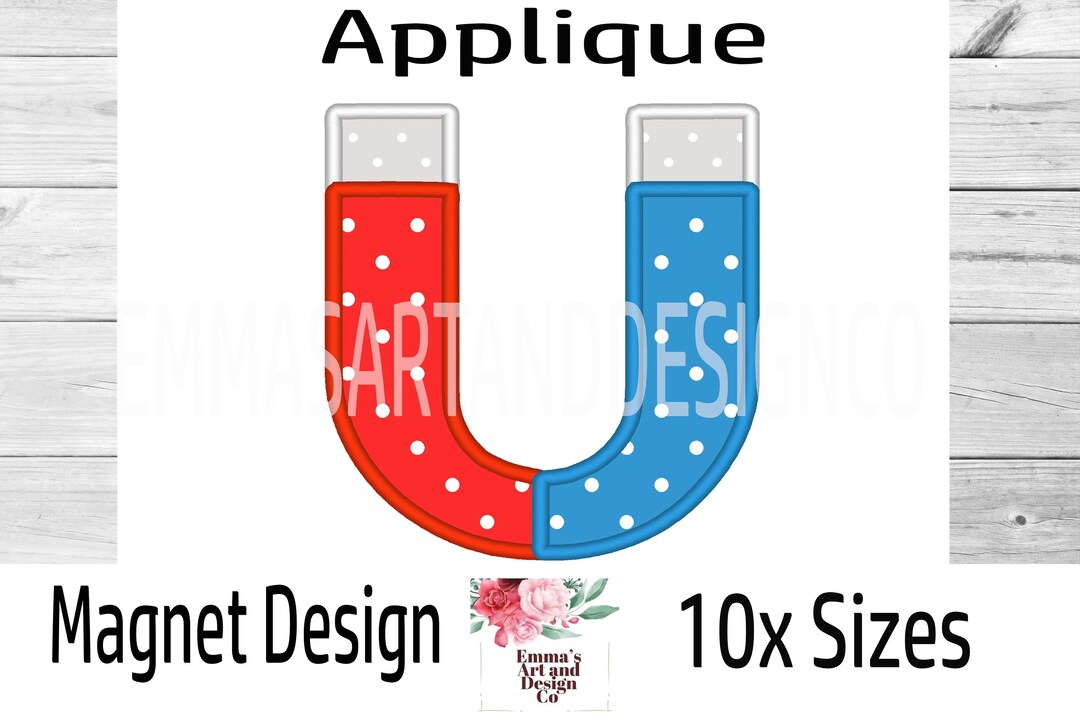 Magnet Embroidery Design, Applique Magnet Embroidery Design, Machine ...