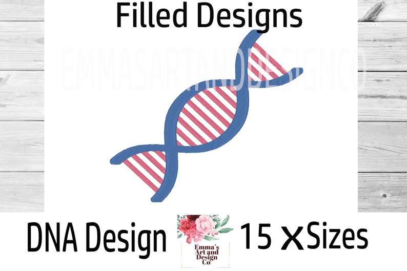DNA Embroidery Design, Science Embroidery Design, Machine Embroidery ...