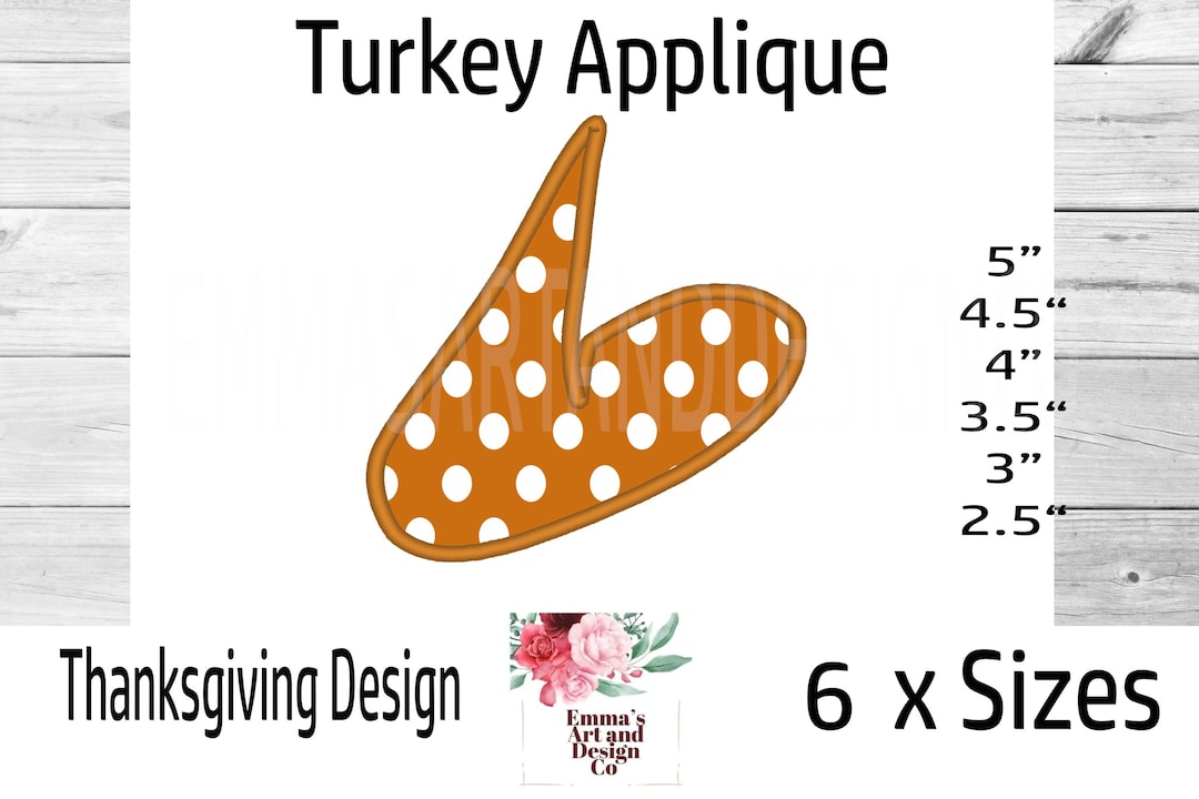 Thanksgiving Turkey Embroidery Designs, Turkey Wing, Chicken Wing ...