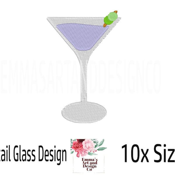 Cocktail Embroidery - Etsy