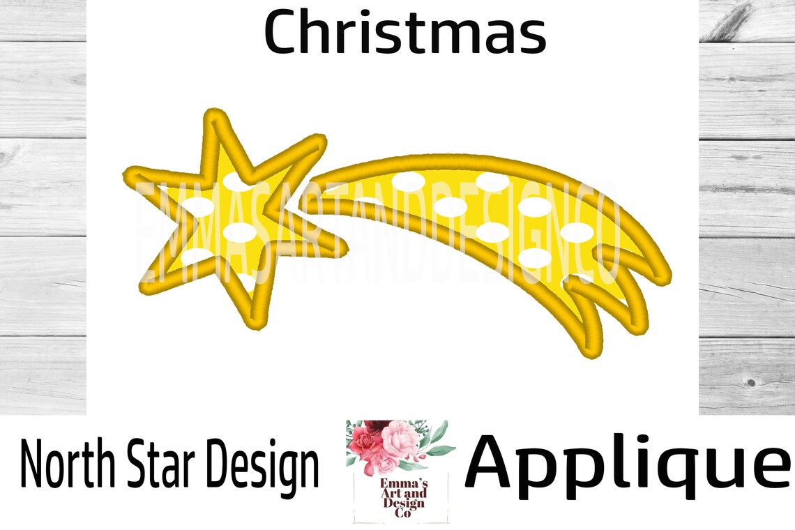 Christmas North Star Machine Embroidery Design, Machine Embroidery ...