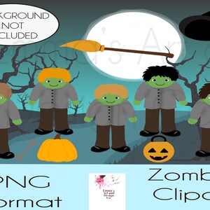 Halloween Clipart, Halloween PNG, Zombie Clipart, Halloween Clipart ...