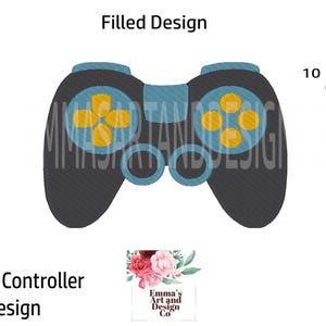 Video Game Controller Embroidery Design, Mini Game Controller, Machine ...