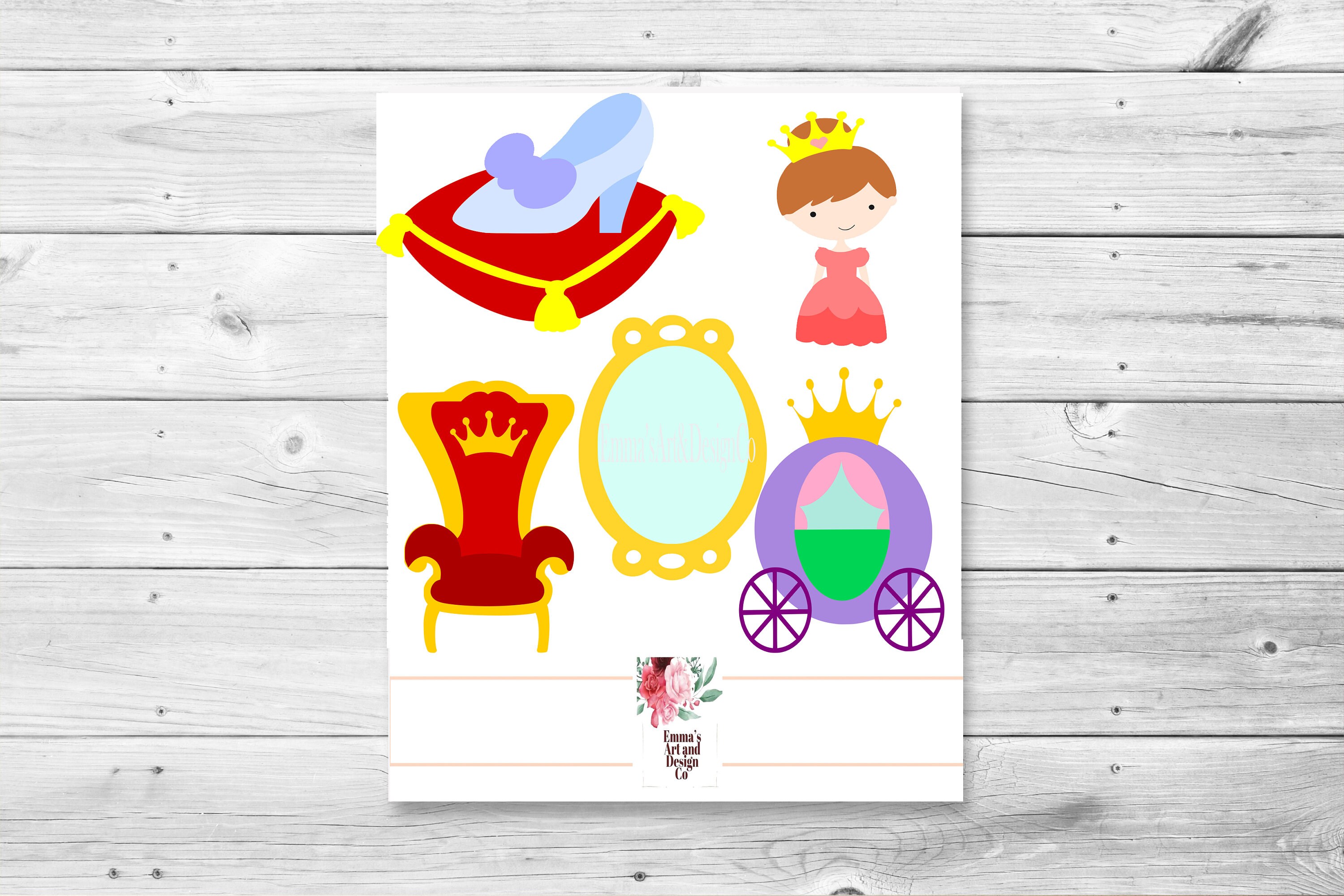 Princess Throne SVG Royal Svg Princess Bundle Svg Cut File | Etsy