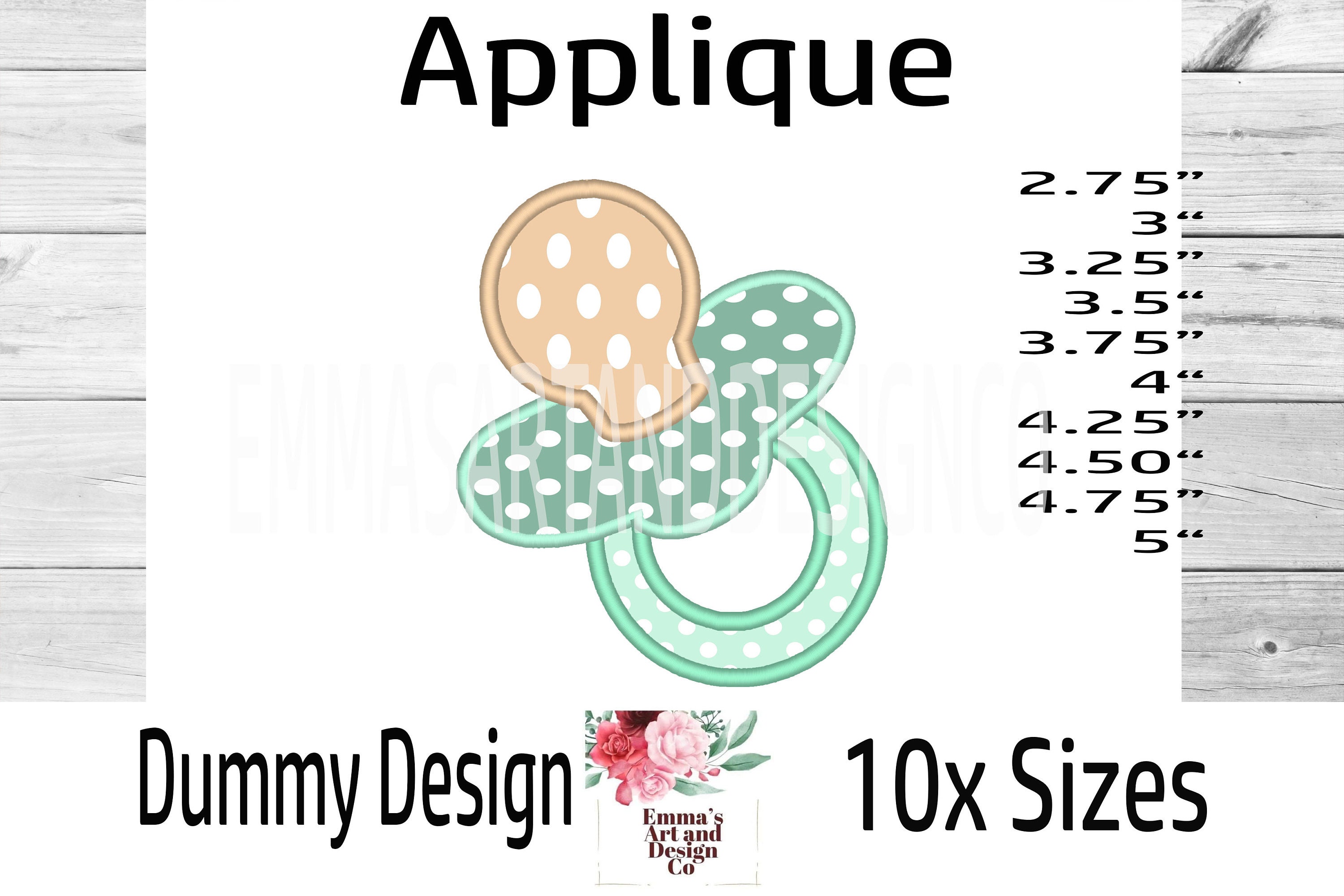 Applique Baby Dummy Machine Embroidery Design Machine - Etsy